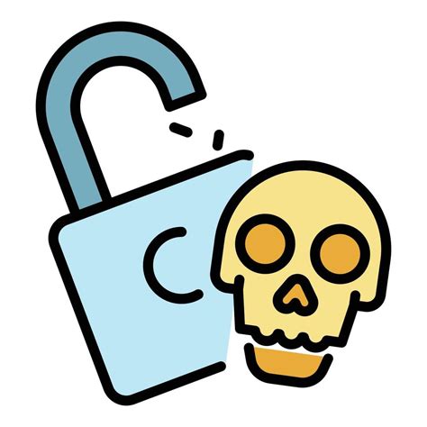 hacking system icon color outline vector 15681036 vector art at vecteezy
