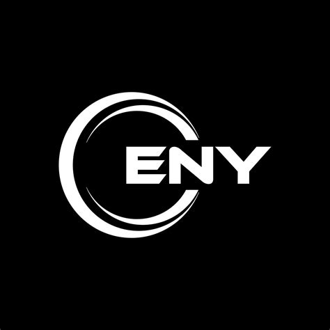 Eny Letter Logo Design In Illustration Vector Logo Calligraphy