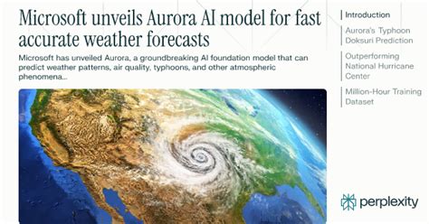 Microsoft Unveils Aurora Ai Model For Fast Accurate Weather Forecasts