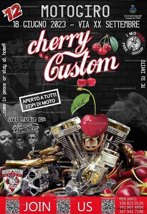a turi torna il motogiro cherry custom camin vattin