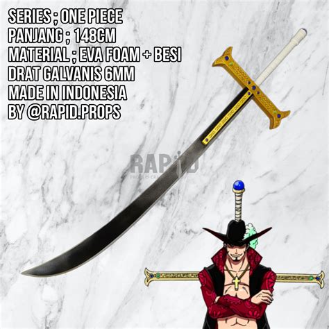 Jual Dracule Mihawk Sword One Piece For Cosplay Shopee Indonesia