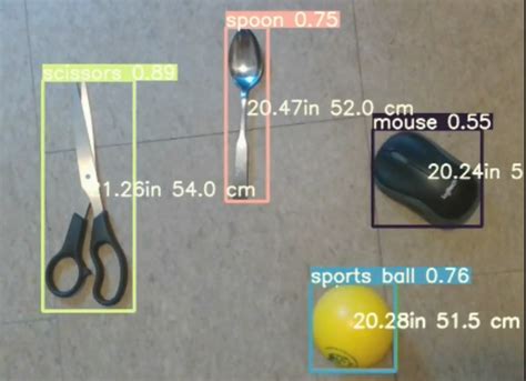 Estimating Depth For Yolov5 Object Detection Bounding Boxes Using Intel