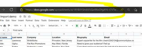 Import Error Failed To Find Spreadsheet With Identifier Community Box Documentation