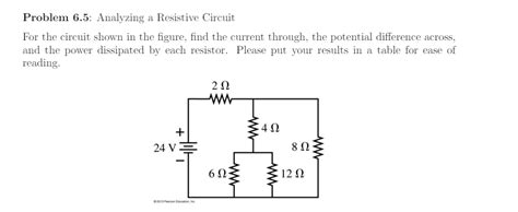Solved Problem Analyzing A Resistive Circuit For The Chegg Com