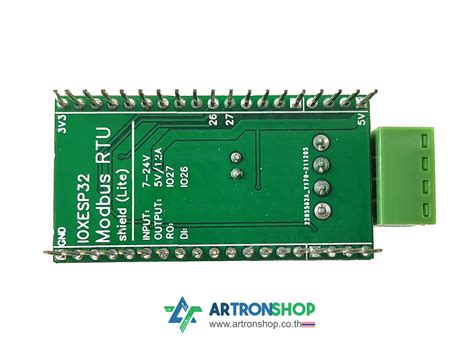 Ioxesp32 Modbus Rtu Shield Lite โมดูลแปลง Rs485 สำหรับบอร์ด Esp32 Artronshop บอร์ด
