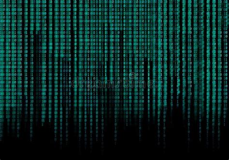 Binary Code Matrix Background Stock Illustration Illustration Of Code