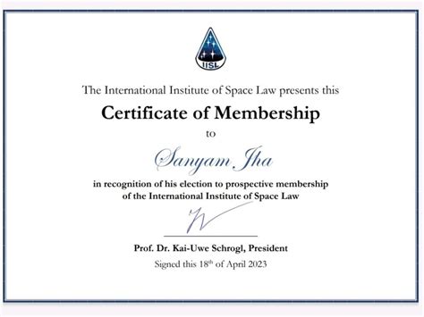 sanyam jha on linkedin i am elated to share that i have been elected as a prospective member of…