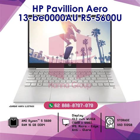 HP Pavillion Aero Laptop 13 Be0000AU 488F9PA 1LU23AA W11 OHS 2019
