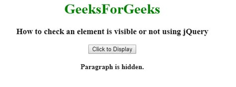 如何使用 jQuery 检查元素是否可见 码农参考