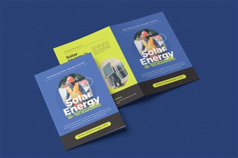 Solar Energy Bifold Brochure Print Templates Ft Power And Ecology Envato