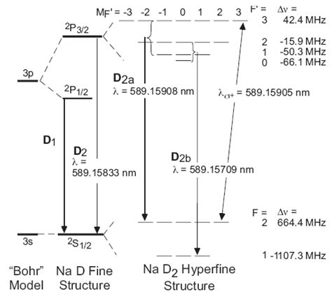 Magnetic Substates Of The Hyperfine Levels Of The Sodium D 2 Line