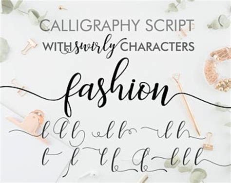 swirly fonts font bundle cursive fonts fancy fonts swirly etsy