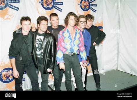 Members Of The Australian Rock Group Inxs Pose At The 7th Annual