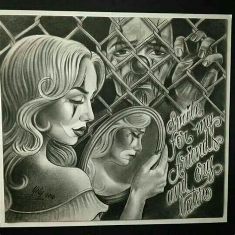 Pin By Tina On Amazing Artwork Prison Art Chicano Drawings Cholo Art