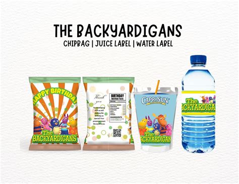 Backyardigans Birthday Bundle Editable Template Backyardigans Theme Party Backyardigans Party