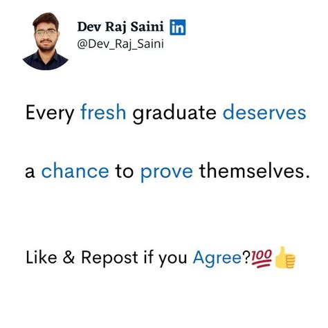 Dev Raj Saini On Linkedin Experience Freshgraduates Learning Job