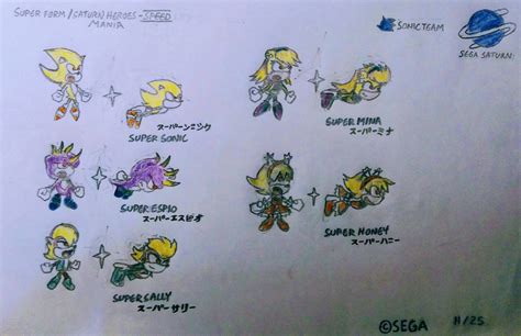 Sonic Saturn Heroes Mania Super Transformation By Spiritx360 On