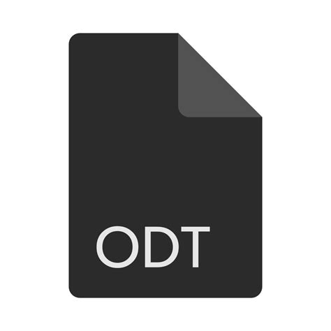 Odt File Extension Format Icon Free Download