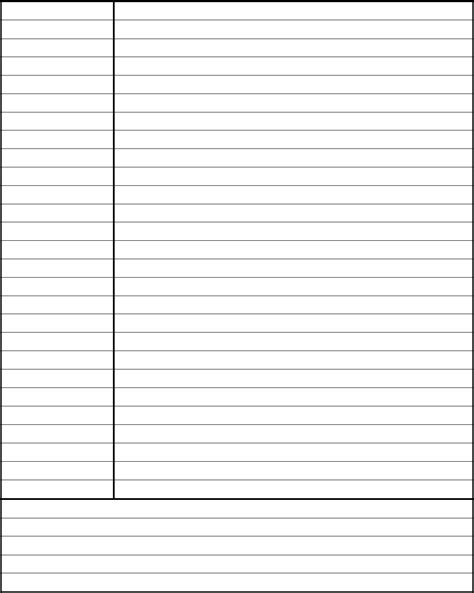 Cornell Notes Template Doc