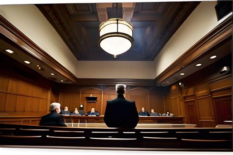 Breathtaking Photograph Of A Lawyer In A Courtroom Presiding Judge