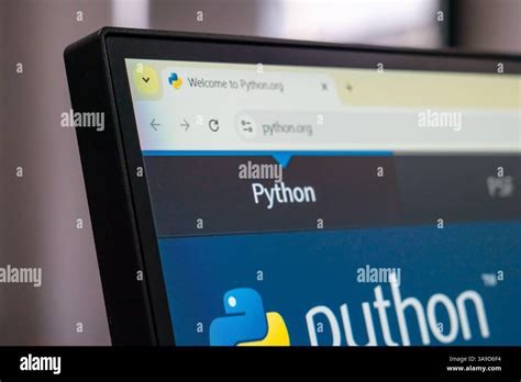 new york usa march 30 2025 python official programming language website homepage displayed