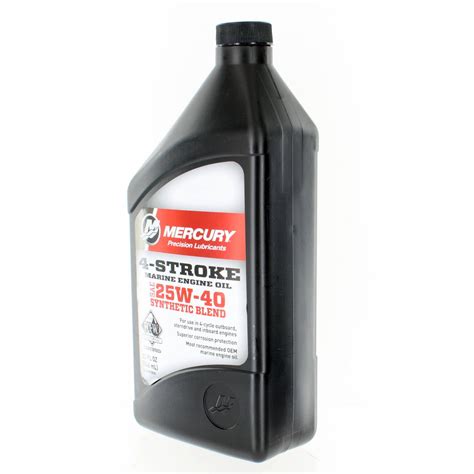 Mercury Marine New Oem 4 Stroke 25w 40 Synthetic Blend Engine Oil 92