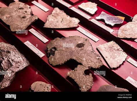 3 September 2018 Vienna Austria Collection Of Meteorites Is