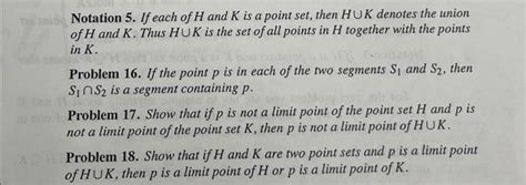 Solved Notation If Each Of H And K Is A Point Set Then Chegg Com