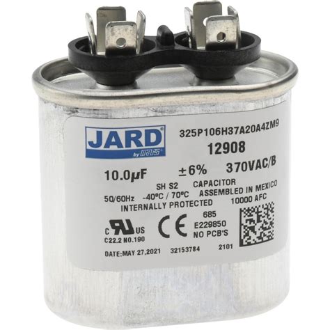 Value Collection 10 Microfarad Motor Capacitor Msc Direct