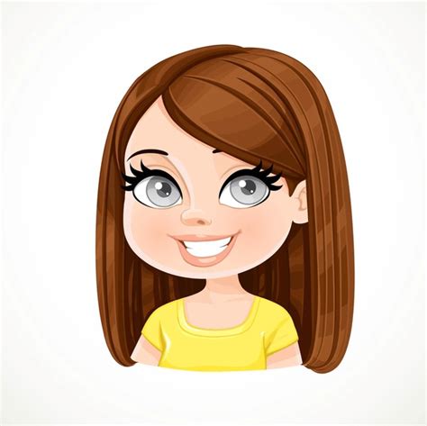 Brown Haired Girl Clipart