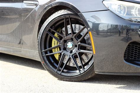Bmw M6 F06f12f13 Black With Ferrada F8 Fr6 Aftermarket Wheels Wheel Front