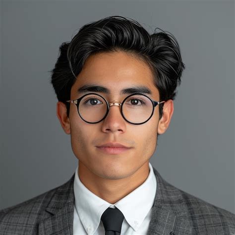 Professional Man Wearing Glasses In Suit And Tie Premium Ai Generated