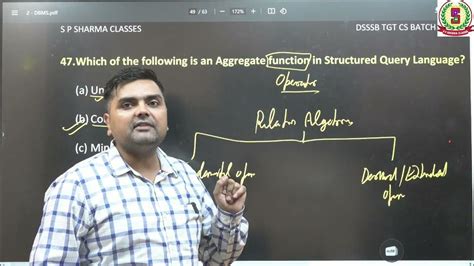 8 Dbms Pyq Dsssb Tgt Cs Youtube