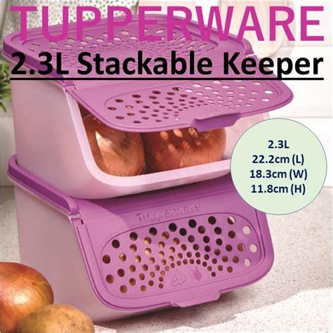 ★authentic Tupperware★ 2 3l Stackable Keeper Ideal Kitchen Storage