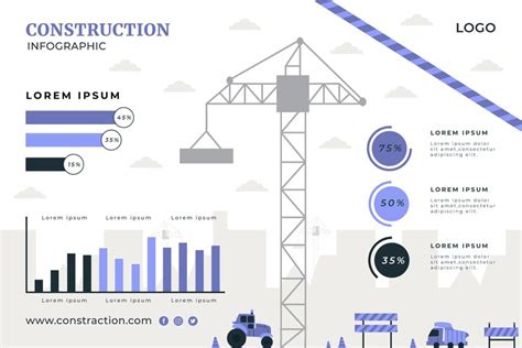 Free Vector Hand Drawn Construction Infographic Template