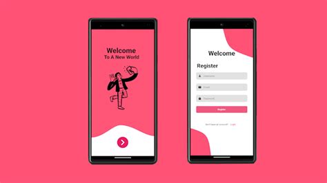 Develop Login And Register Screen With Firebase Authentication Using