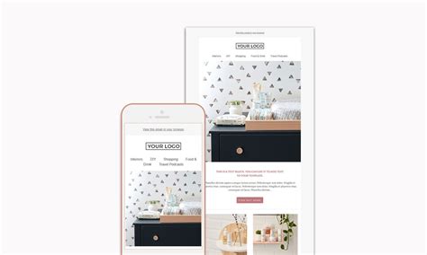 mailchimp email template drag and drop template etsy