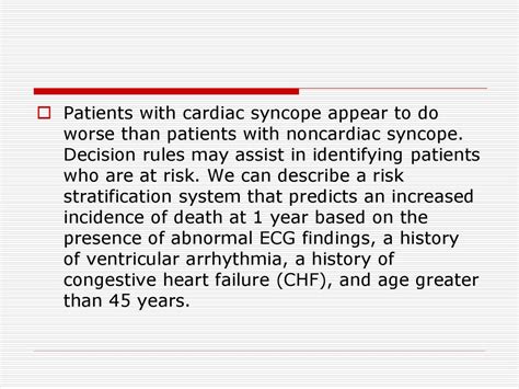 Syncope Online Presentation