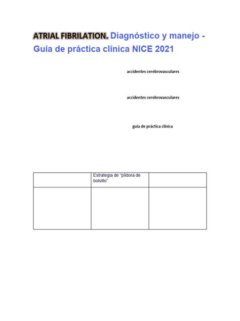 Atrial Fibrilation Pdf Carrera Insuficiencia Cardíaca
