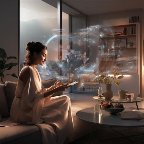 Premium Photo Seamless Integration A Users Interaction With Ai Technology