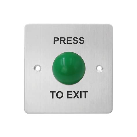 Mushroom Stainless Steel Exit Button EB M