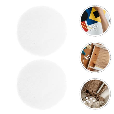 Weuveb Home Decor White Polyester Pom Poms 30pcs 1 97in Soft And Fluffy