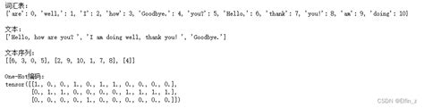 【nlp学习记录】one Hot编码nlp Onehot Csdn博客