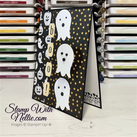 Inspire Create Challenges 125 Spooky Challenge With Tulip Builder Punch Stamp With Nellie