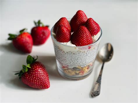 ჩიას პუდინგი მარწყვით Food4 Ge