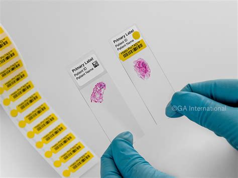 Removable Thermal Transfer Labels For Microscope Slide Re