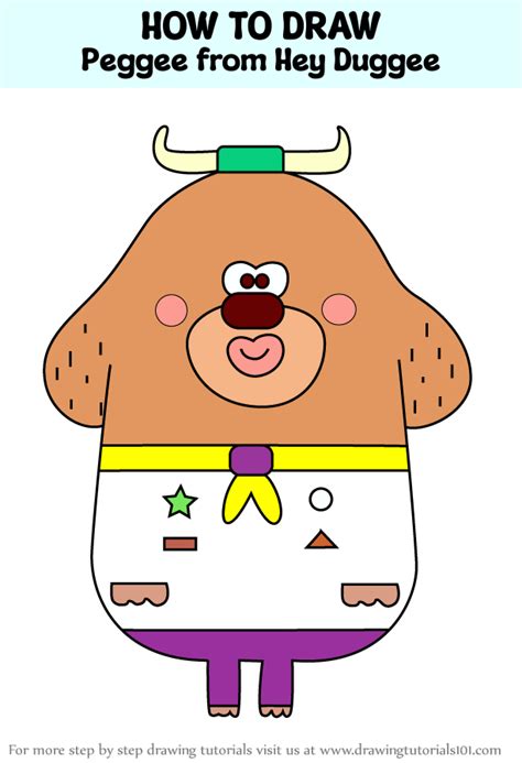 How To Draw Peggee From Hey Duggee Hey Duggee Step By Step