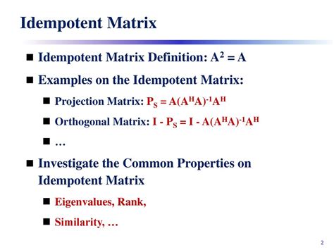 Outline Subspace Projection，continued Ppt Download