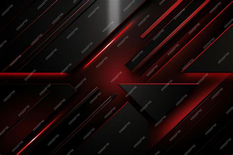 Abstract Red Metallic Dark Shutter Pattern Design Modern Futuristic Background Vector