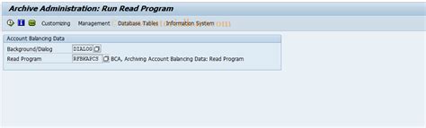 F9ti Sap Tcode Reading Actual Balancing Data Archive